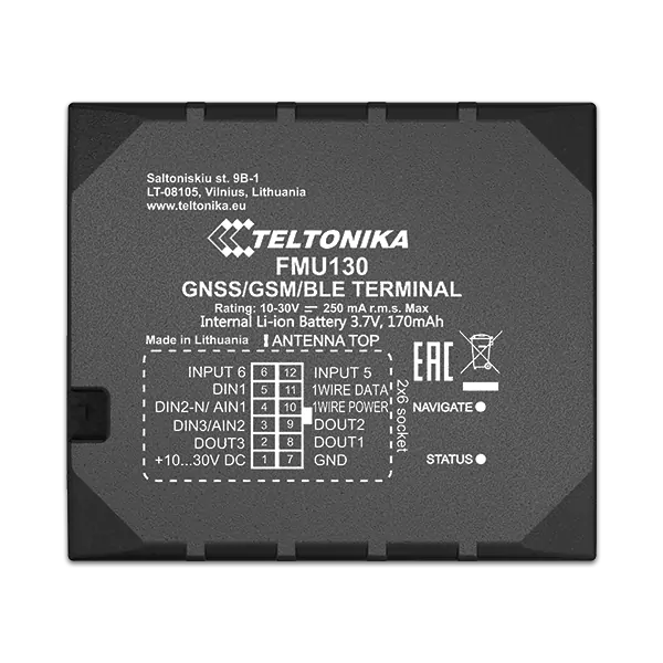 FleetThingsMX. Teltonika FMU130: rastreador de vehículos Pro 3G/2G con ...
