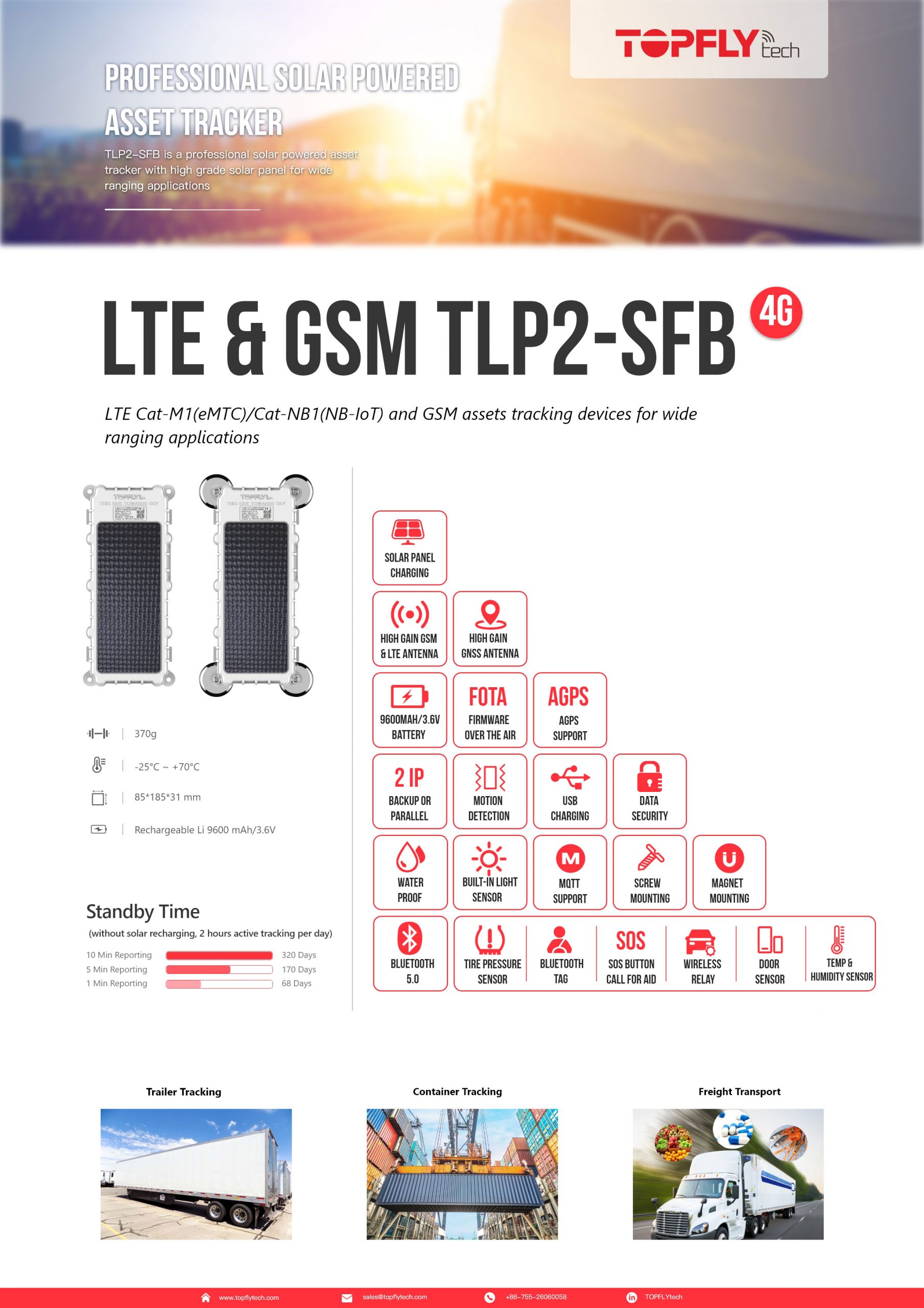 FleetThingsMX. TLP2-SFB - 4G LTE Equipo Solar con bluetooth y bateria de larga duracion